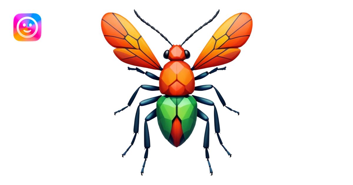 Pixelated bug emoji | AI Emoji Generator