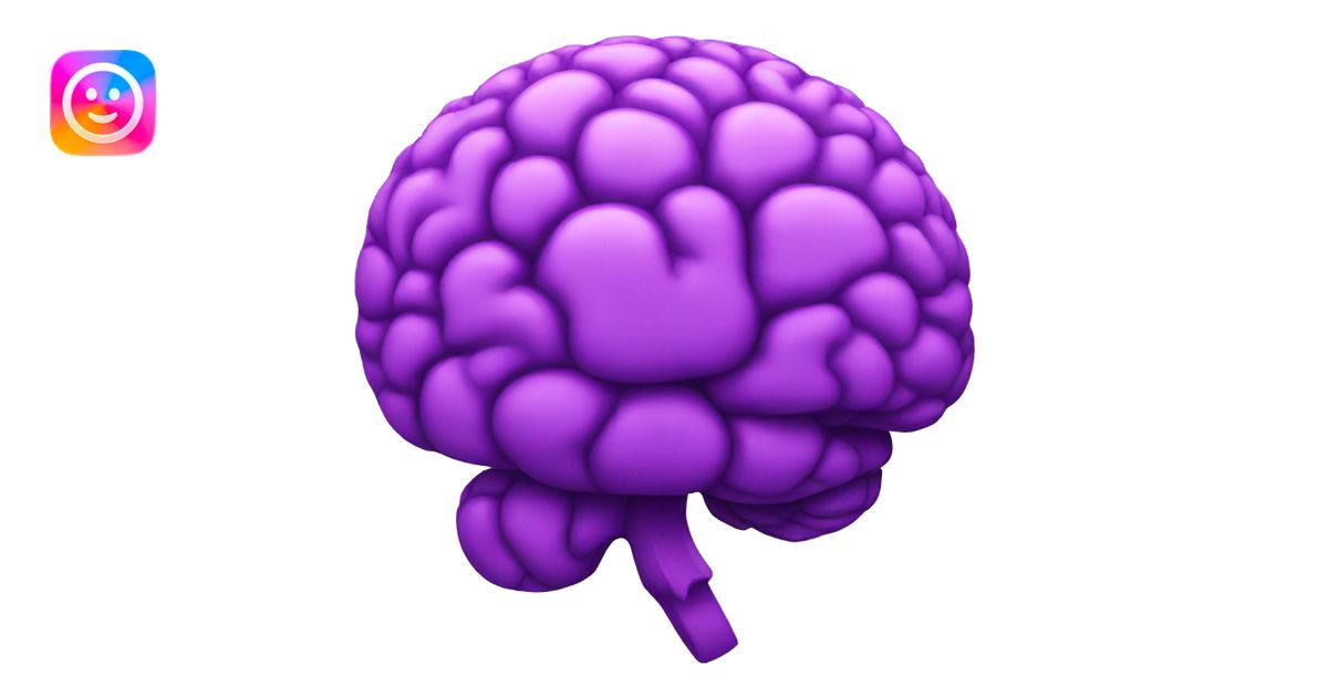 purple brain emoji | AI Emoji Generator