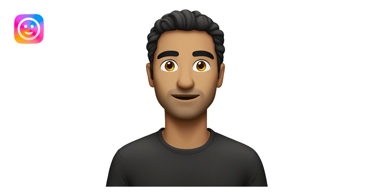 ali abdaal face emoji | AI Emoji Generator