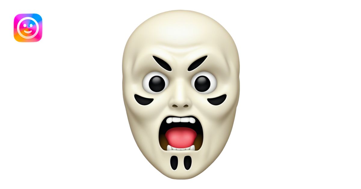 Ghostface from scream emoji | AI Emoji Generator