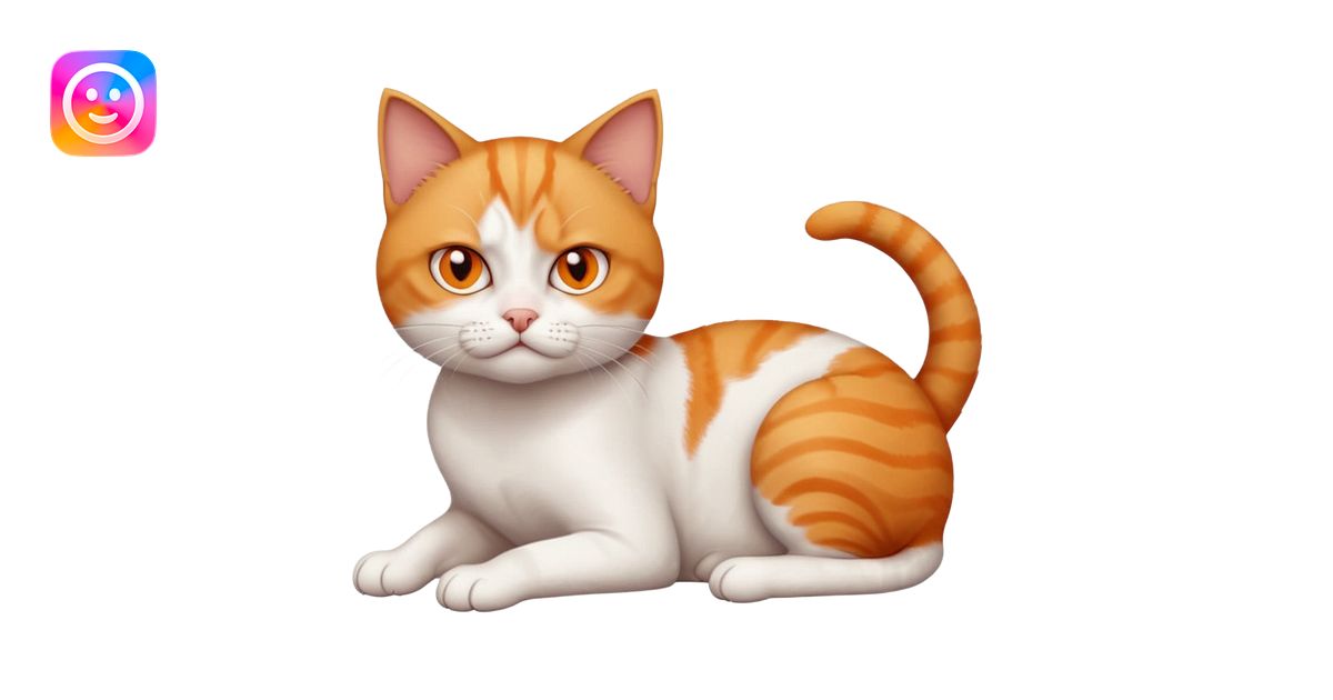 full body angry tiny short hair ginger and white cat with orange eyes ...