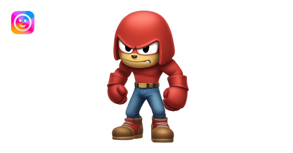 Knuckles character emoji | AI Emoji Generator