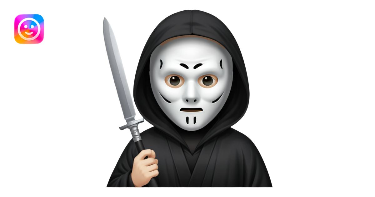 Ghostface from scream emoji | AI Emoji Generator