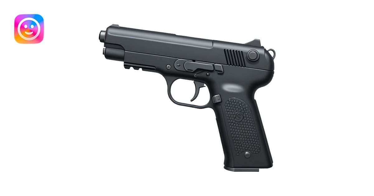 Five seven pistola con peine caracol emoji | AI Emoji Generator