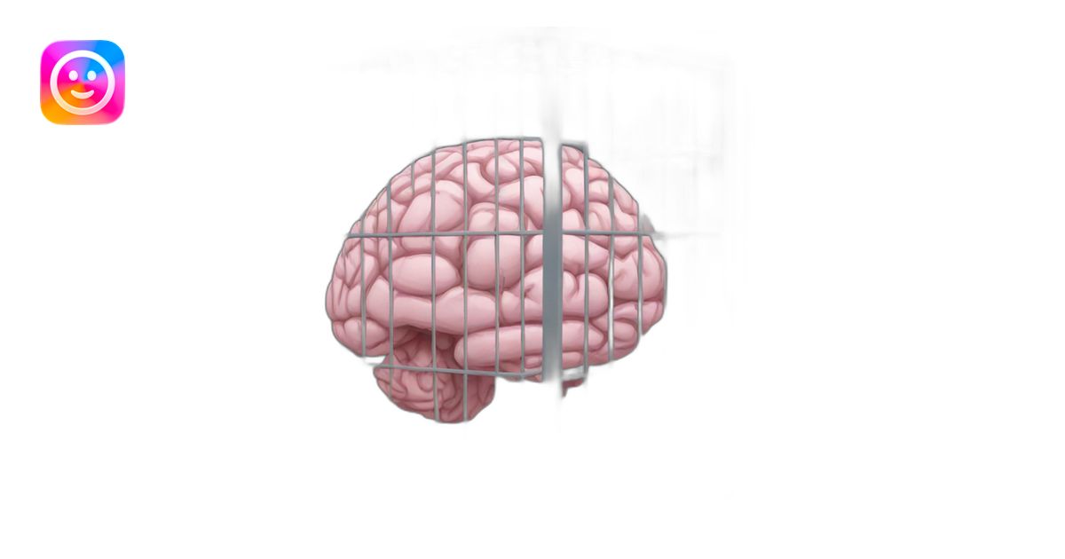 brain in a cage emoji | AI Emoji Generator