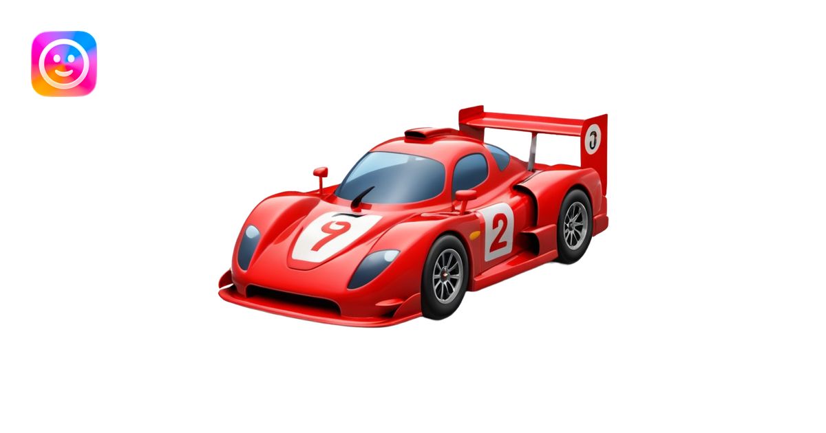 race car emoji | AI Emoji Generator