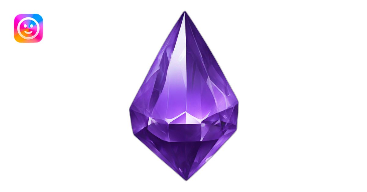 purple diamond shard emoji | AI Emoji Generator