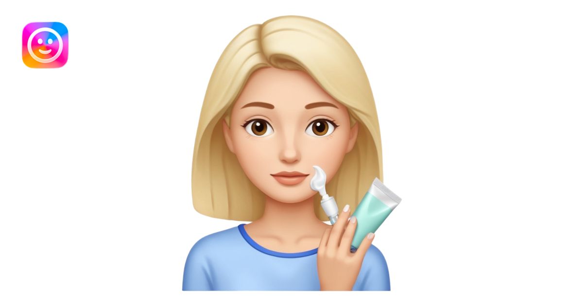 Clean girl/skincare emoji | AI Emoji Generator