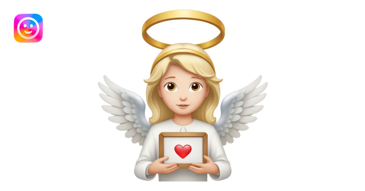 angel holding share sign emoji | AI Emoji Generator