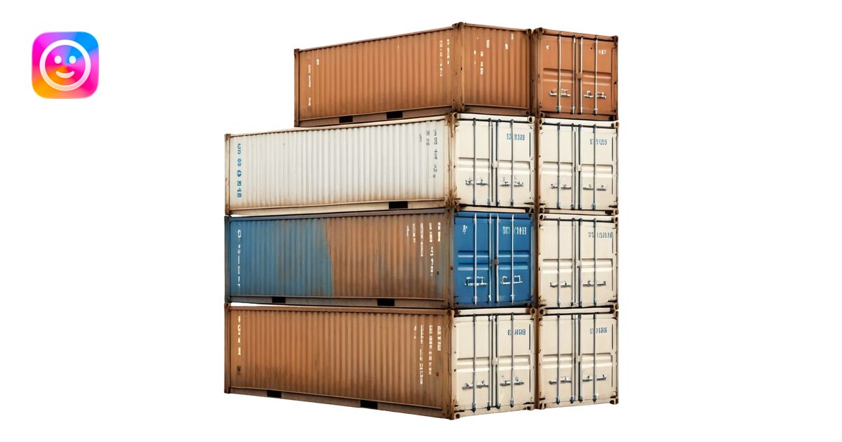 shipping container cargo emoji | AI Emoji Generator