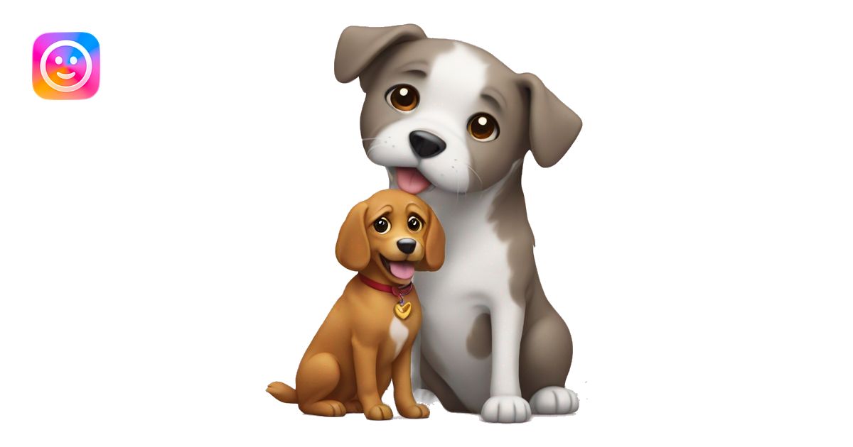 hart with dog emoji | AI Emoji Generator