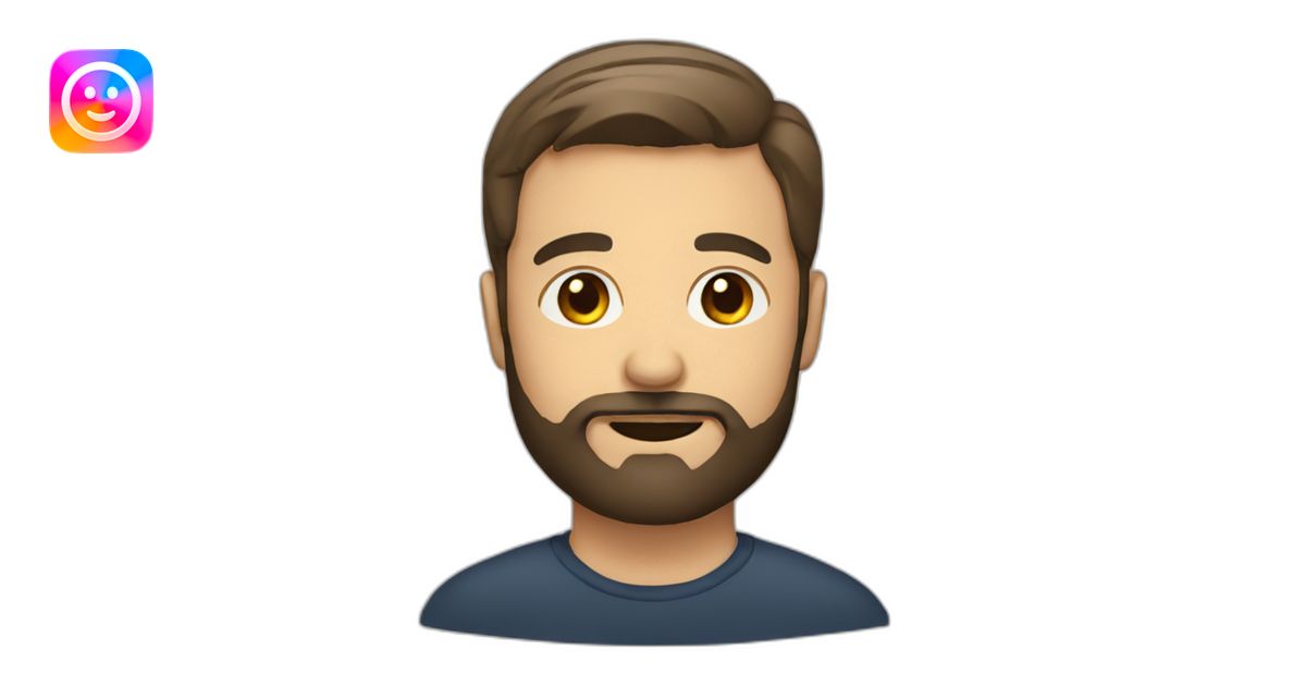 Men with beard emoji | AI Emoji Generator