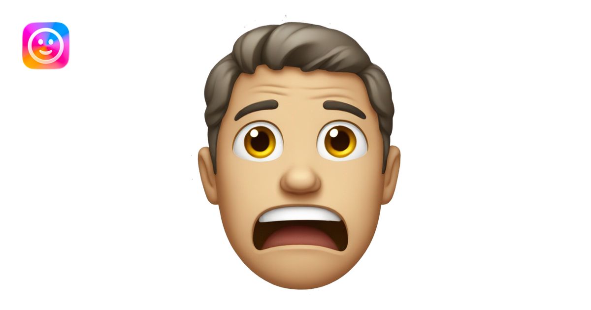 Flustered person emoji | AI Emoji Generator