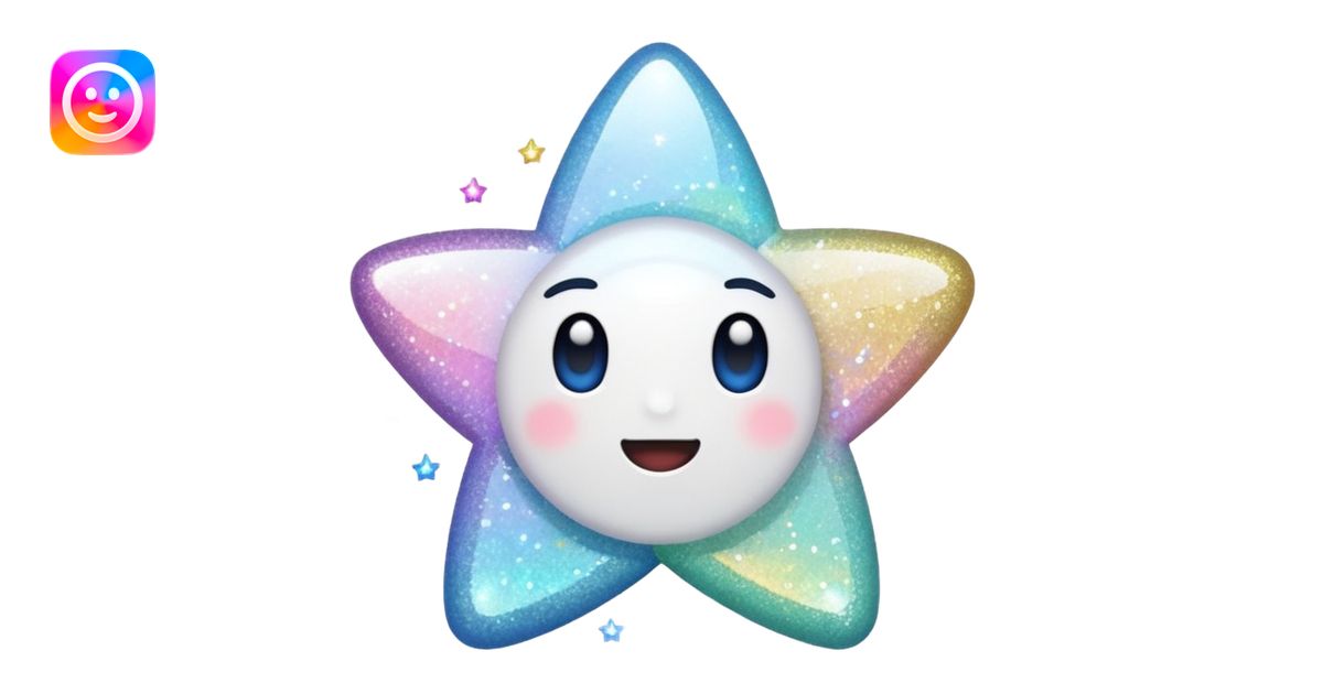 white glory glitter emoji | AI Emoji Generator