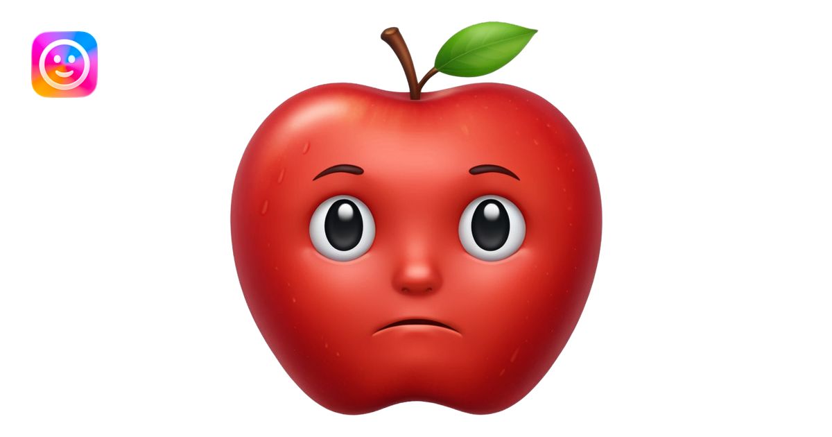 Sad Apple emoji emoji | AI Emoji Generator