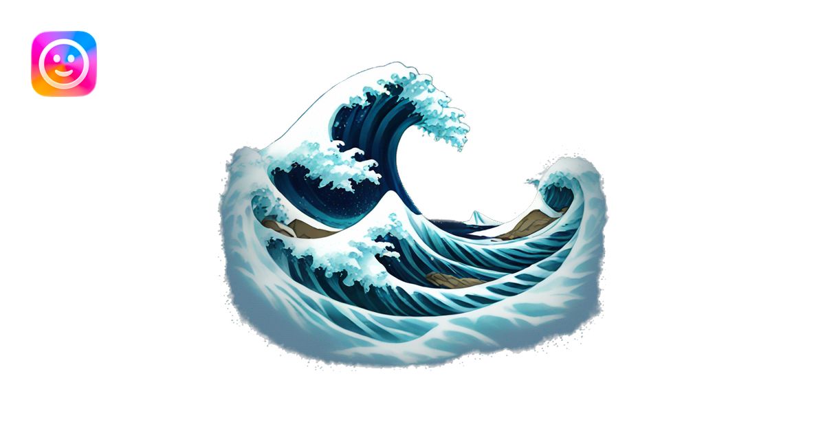 Wave emoji | AI Emoji Generator