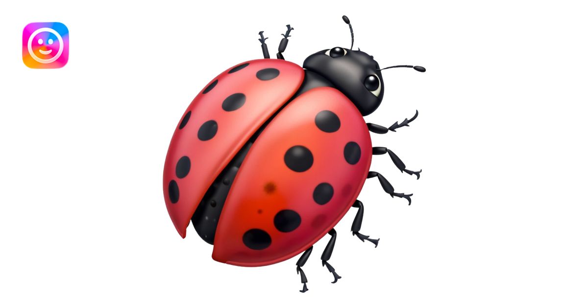 pink ladybug emoji | AI Emoji Generator