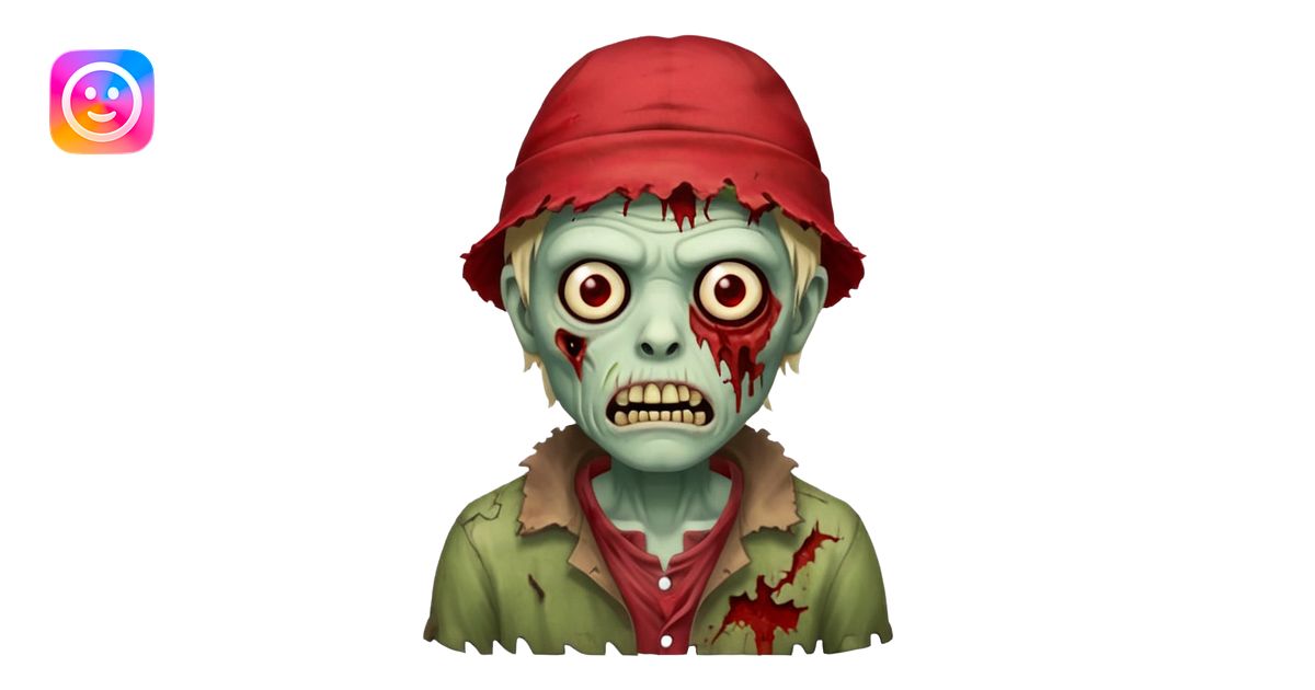 zombie in red hats emoji | AI Emoji Generator