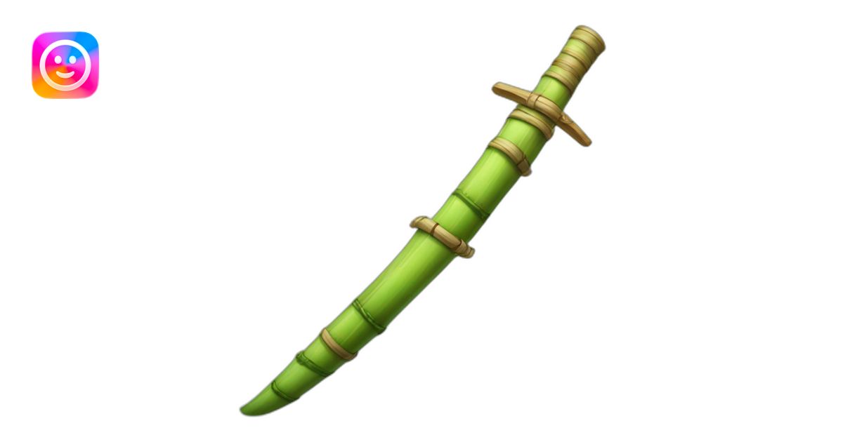 bamboo sword emoji | AI Emoji Generator
