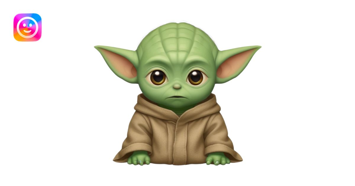 sad baby yoda emoji | AI Emoji Generator