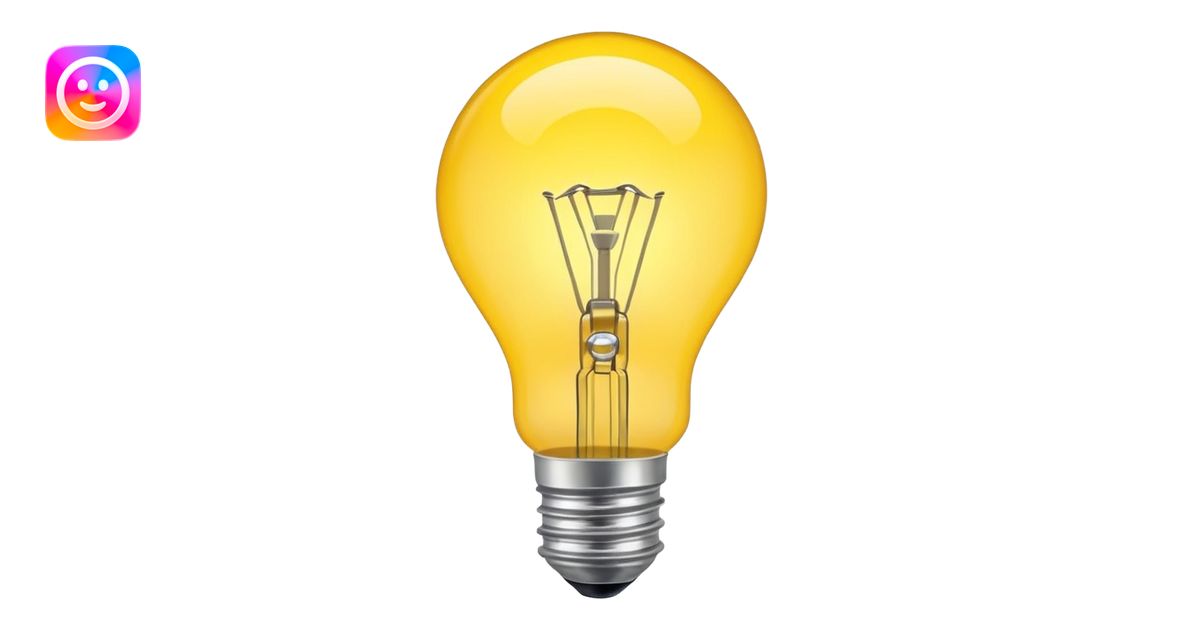 glowing light bulb emoji emoji | AI Emoji Generator