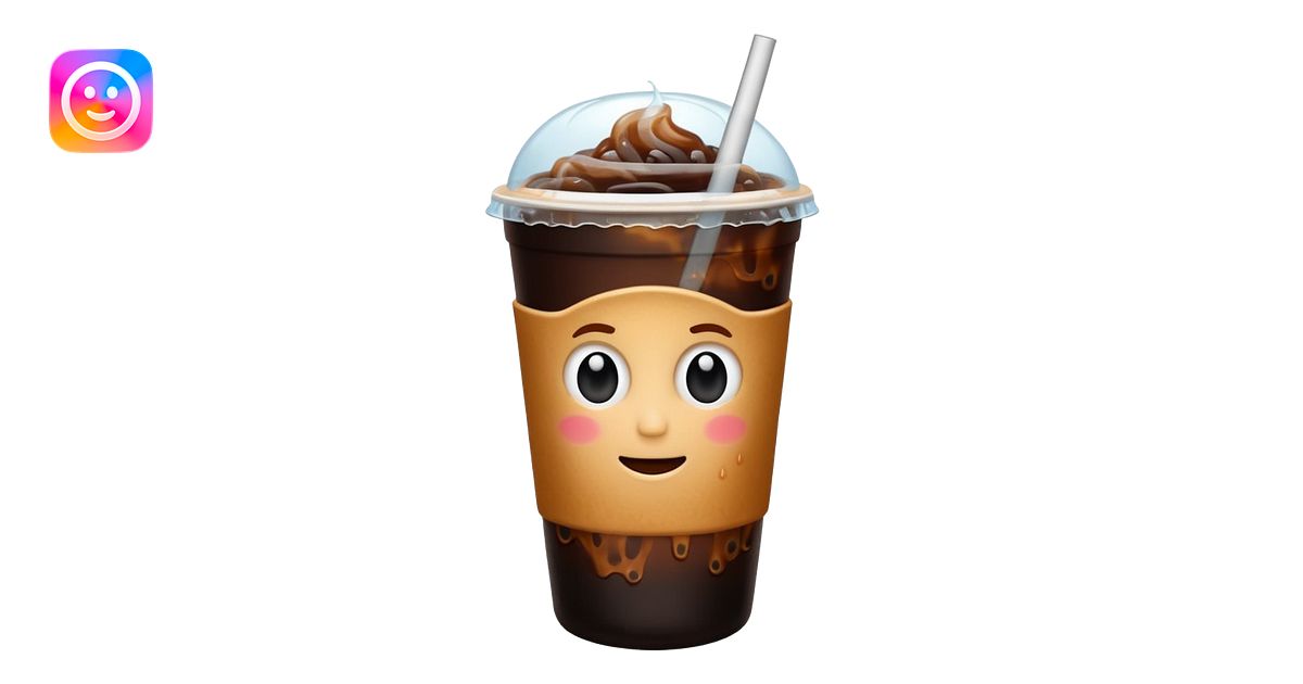 iced americano / with takeout cup emoji | AI Emoji Generator