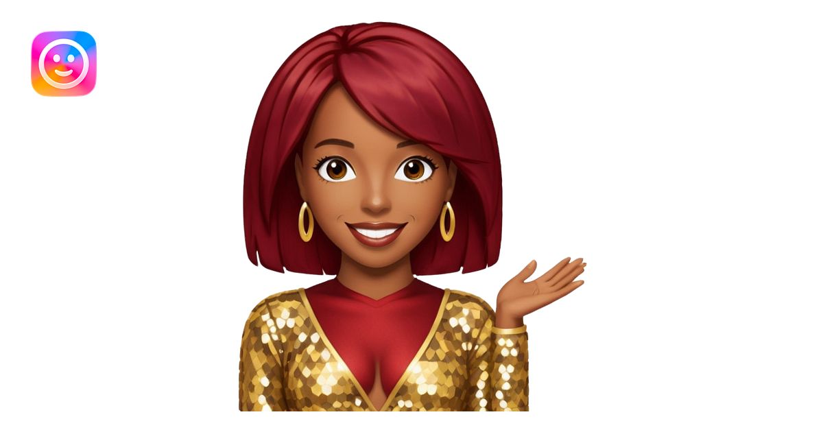 Kelly Rowland from Destiny's Child with dark red hair, gold sequin ...