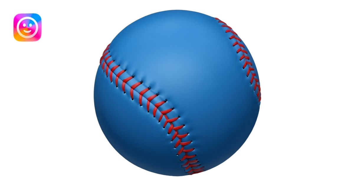 blue baseball ball emoji | AI Emoji Generator