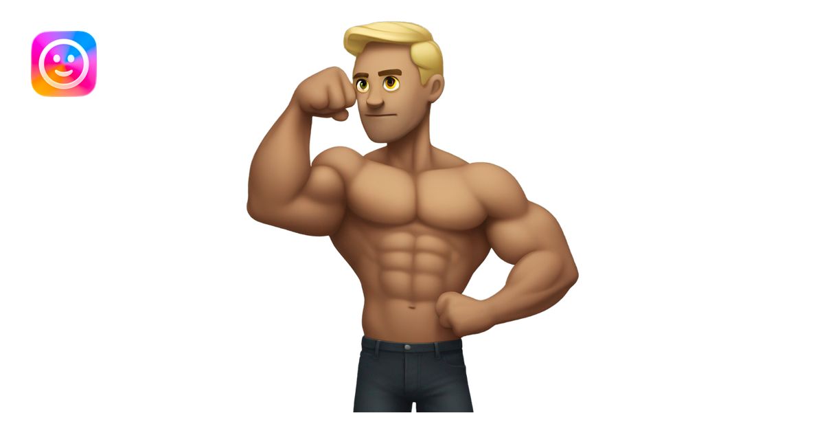 Flexing muscles emoji | AI Emoji Generator