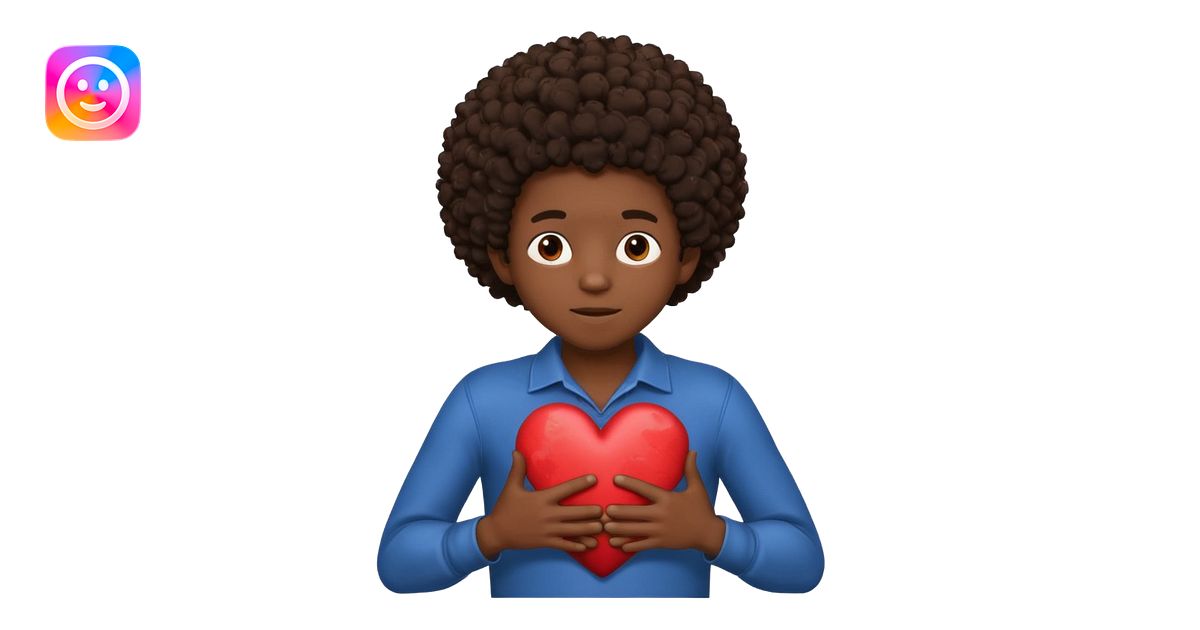 I want a black boy with chocolate skin and a small messy afro holding a ...