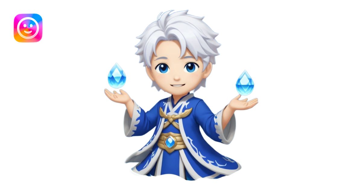 Paimon (from Genshin Impact) (full body) emoji | AI Emoji Generator