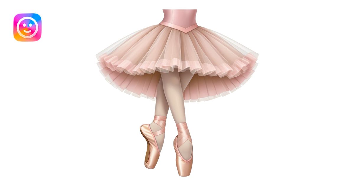 Humanless emoji for Ballet: close-up of key ballet attributes like a ...