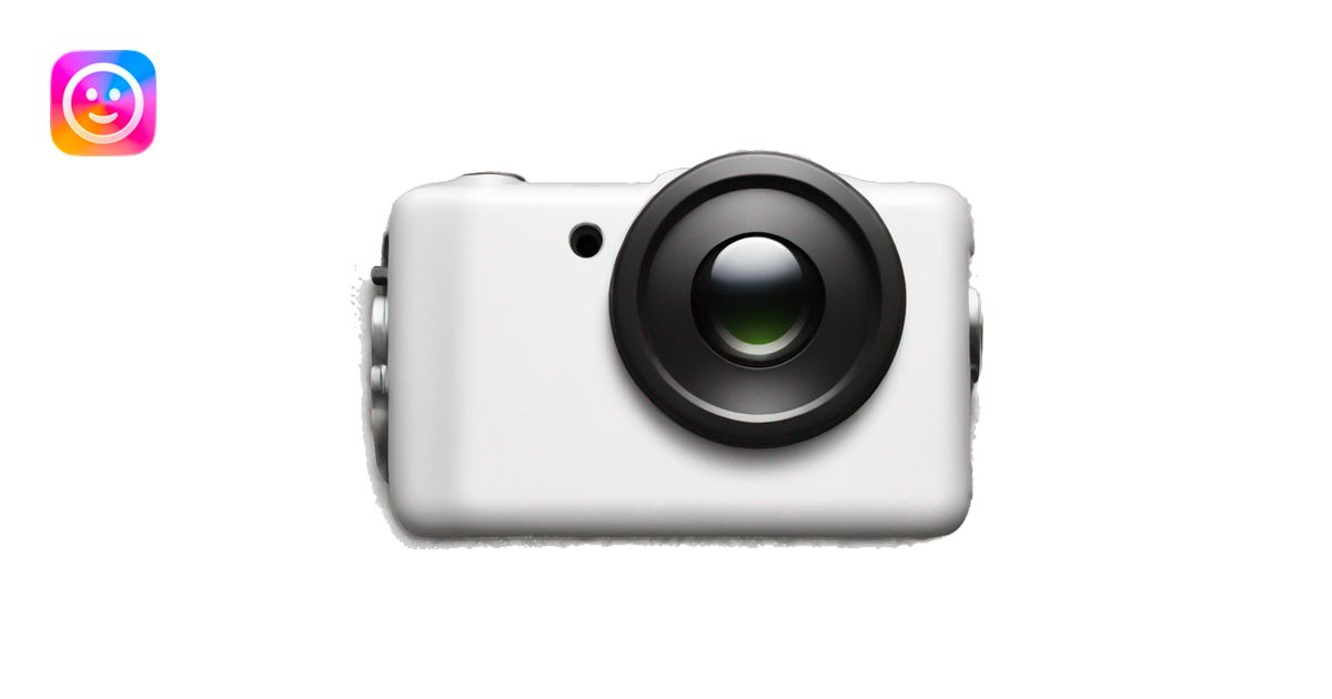 white disposable camera emoji | AI Emoji Generator