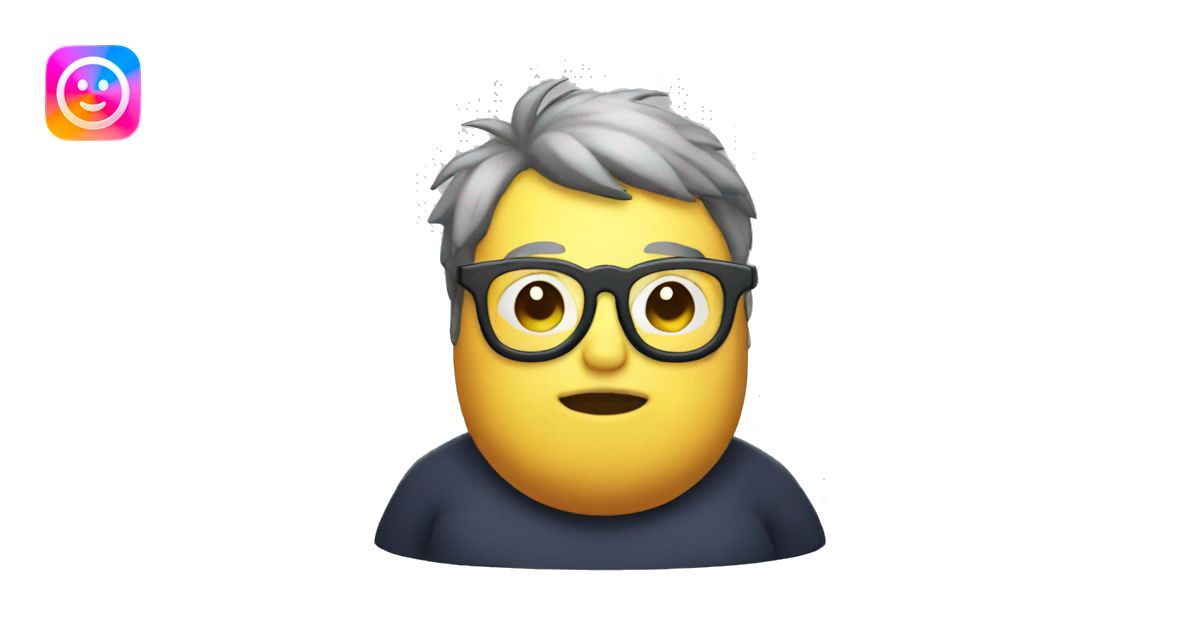 Fat discord mod with glasses emoji | AI Emoji Generator