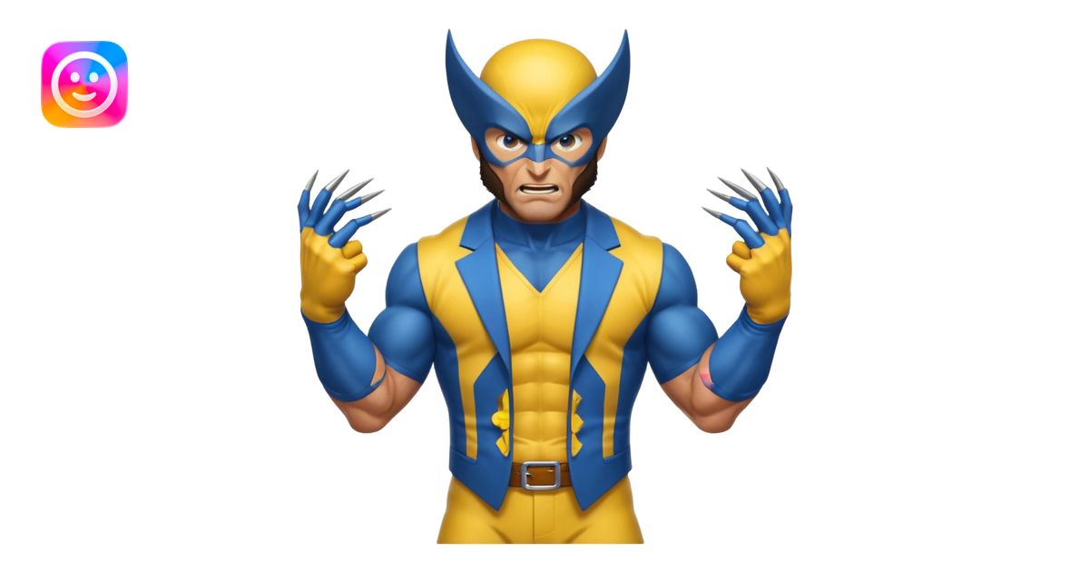 Wolverine from Deadpool & Wolverine movie emoji | AI Emoji Generator