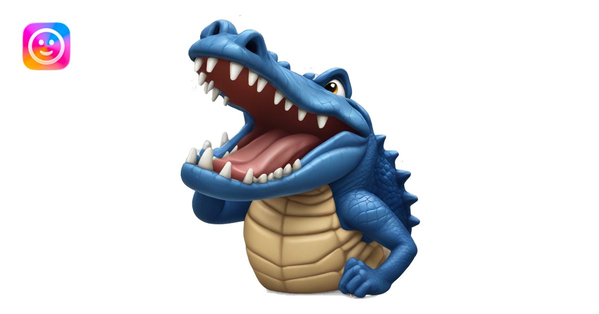 Florida Gator doing a chomp emoji | AI Emoji Generator