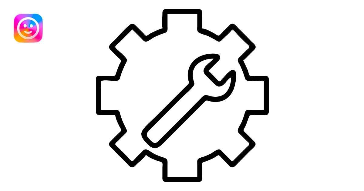 minecraft-stlye settings icon icon | AI Emoji Generator