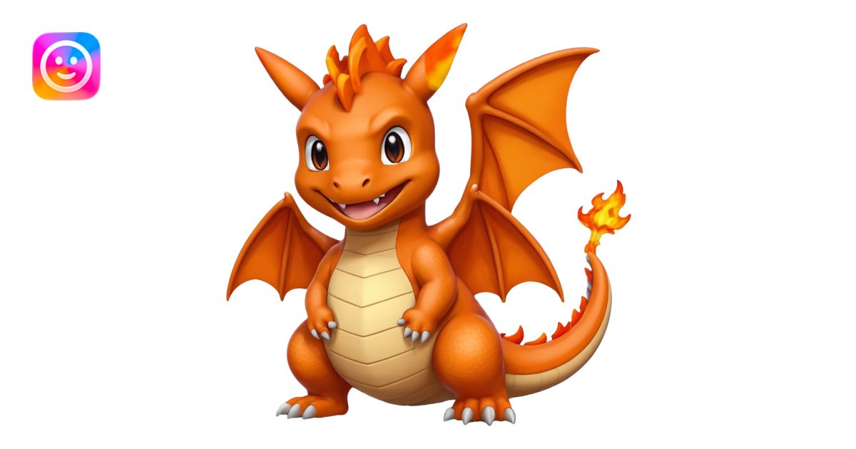 cute charizard emoji | AI Emoji Generator