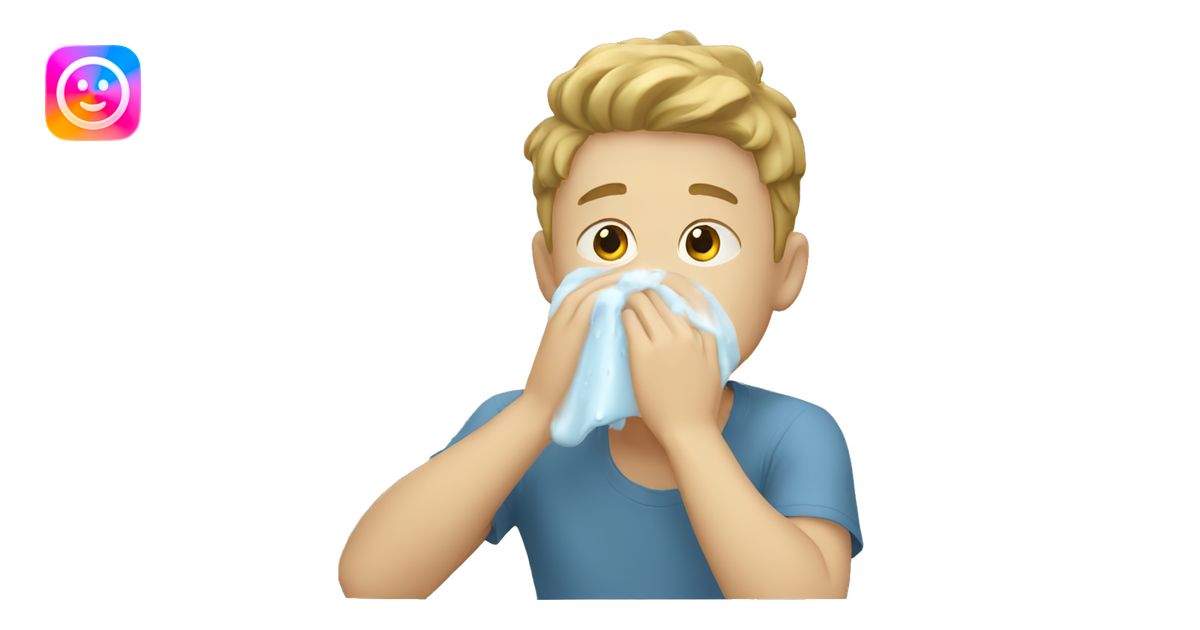 white boy washing face emoji | AI Emoji Generator