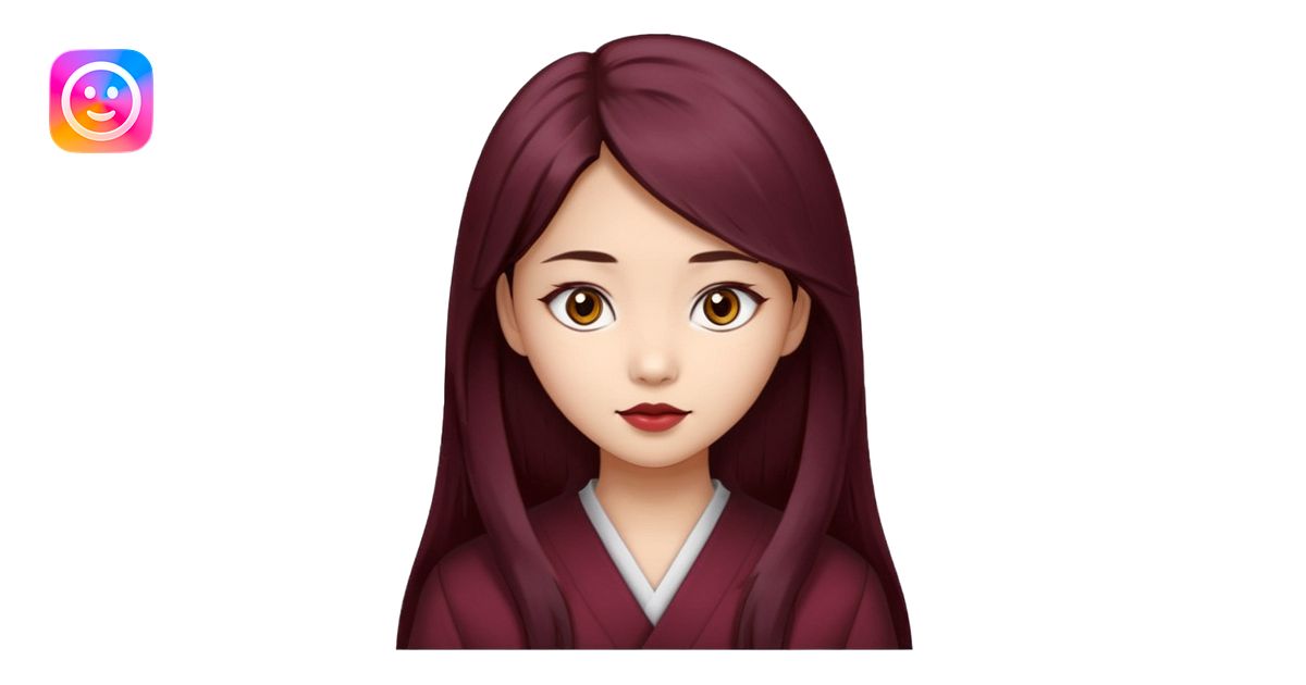 asian girl, long dark burgundy brown hair, hazel brown eyes, half ...