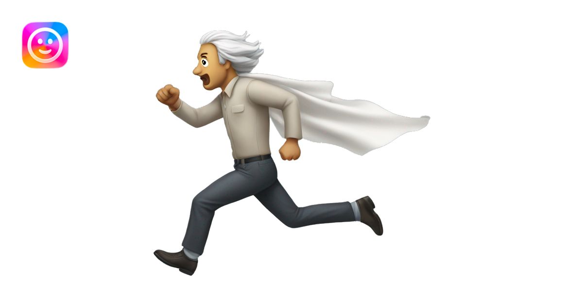 man chasing after wind emoji | AI Emoji Generator