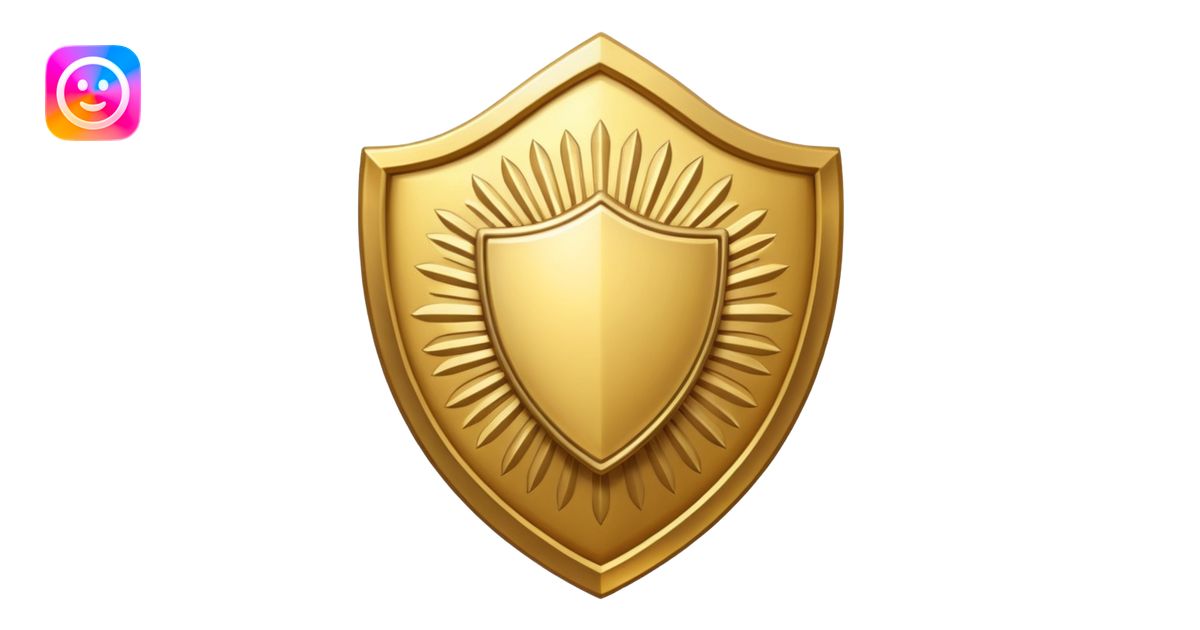 Create a Shield / Crown that represents confidence emoji | AI Emoji ...