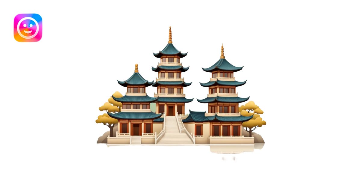 Traditional Chinese architecture with pagoda roofs, natural colors ...