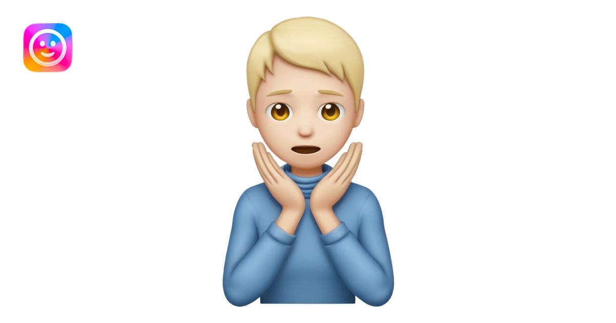 An emoji with hands gripping their neck and squeezing emoji | AI Emoji ...