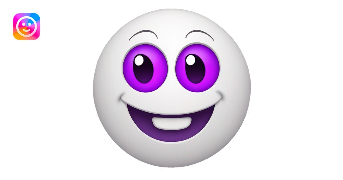 smiling face with purple heart-eyes emoji | AI Emoji Generator