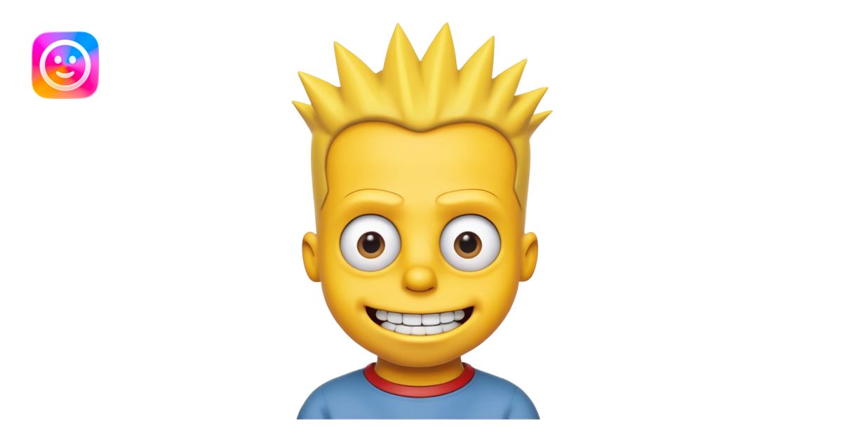 3D emoji head-only, smooth plastic, soft studio light, big round eyes ...