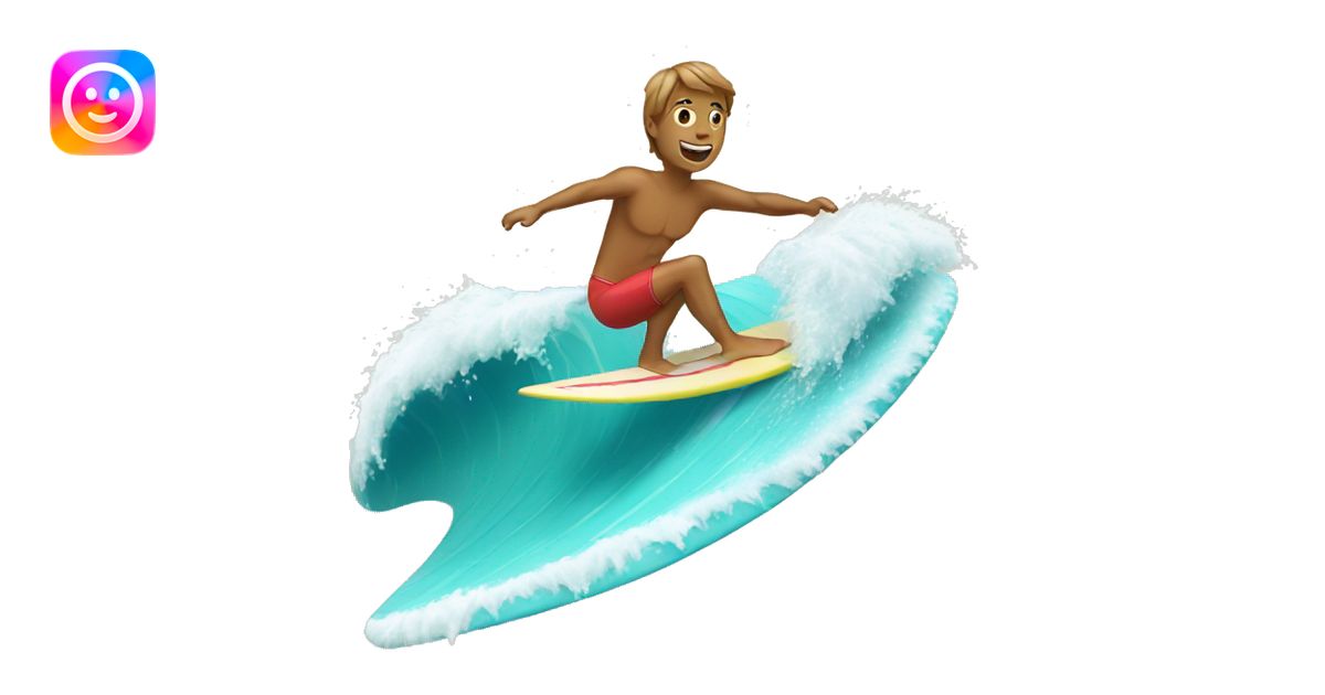 SURFING emoji | AI Emoji Generator