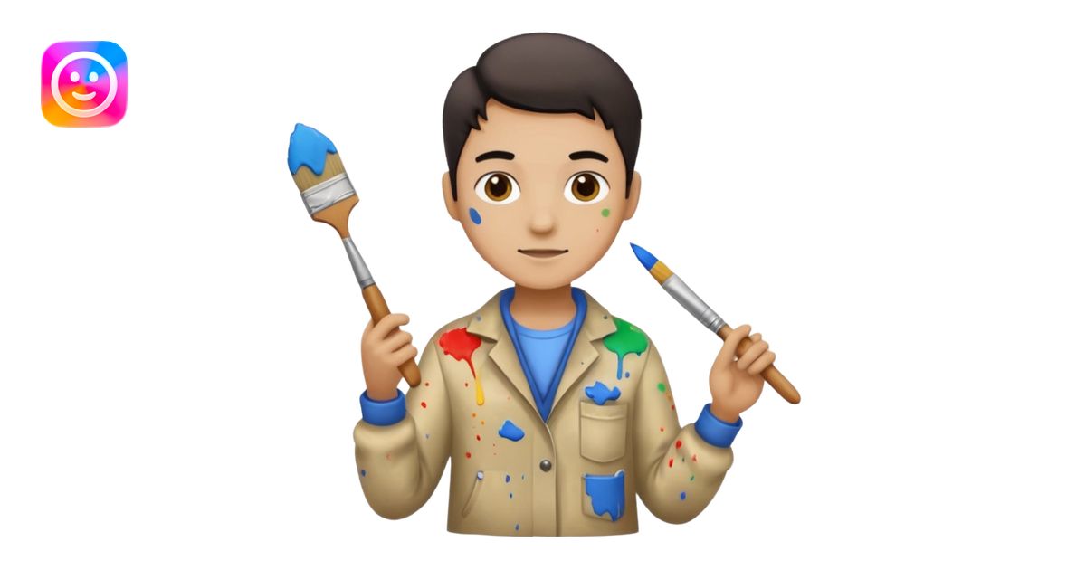 painter emoji | AI Emoji Generator