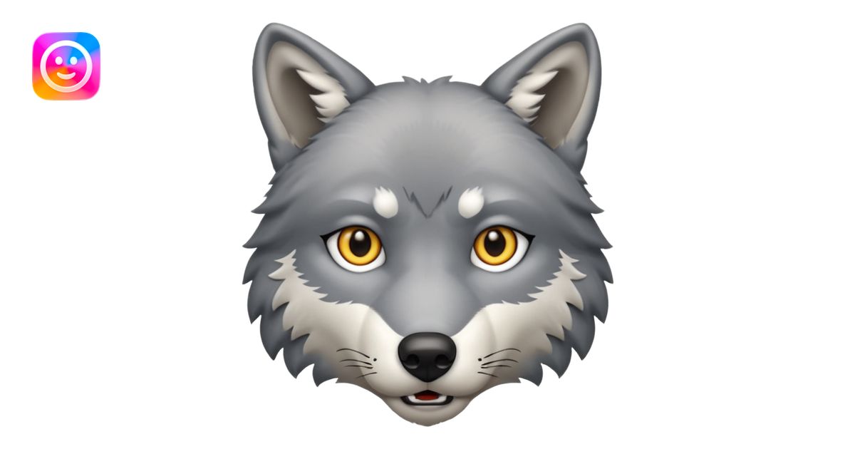 Wolf emoji | AI Emoji Generator