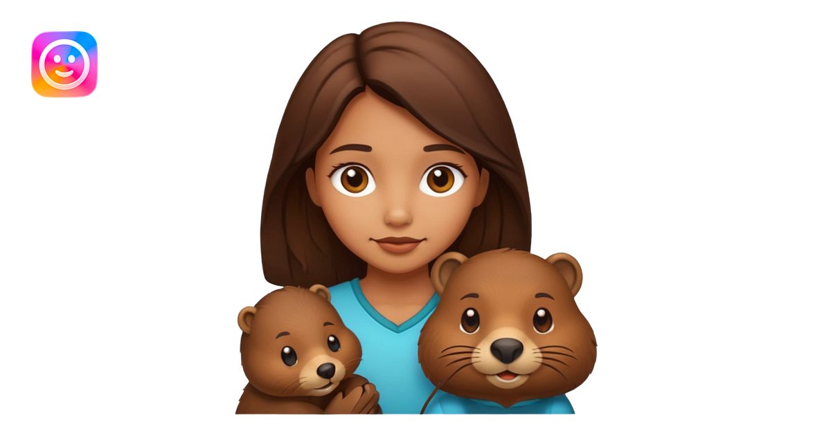 girl beaver emoji | AI Emoji Generator
